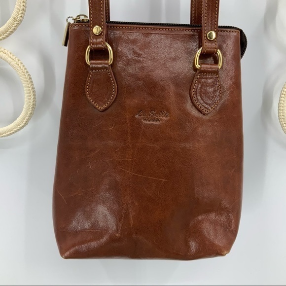 La Sella Roma | Bags | Vintage La Sella Roma Brown Leather Purse | Poshmark